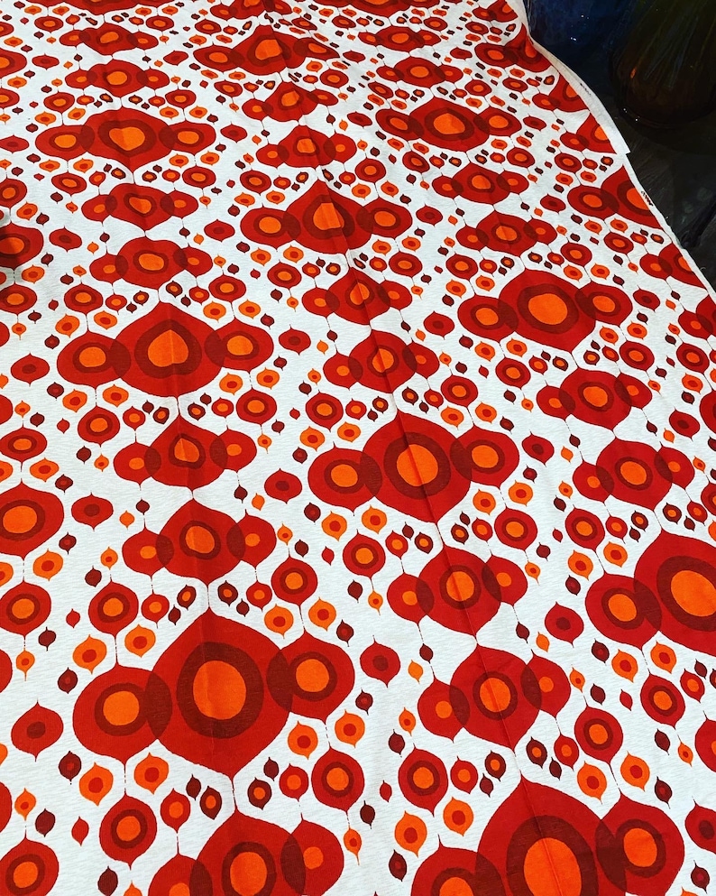 Amazing 1970s Geometric Vintage Fabric! - Etsy