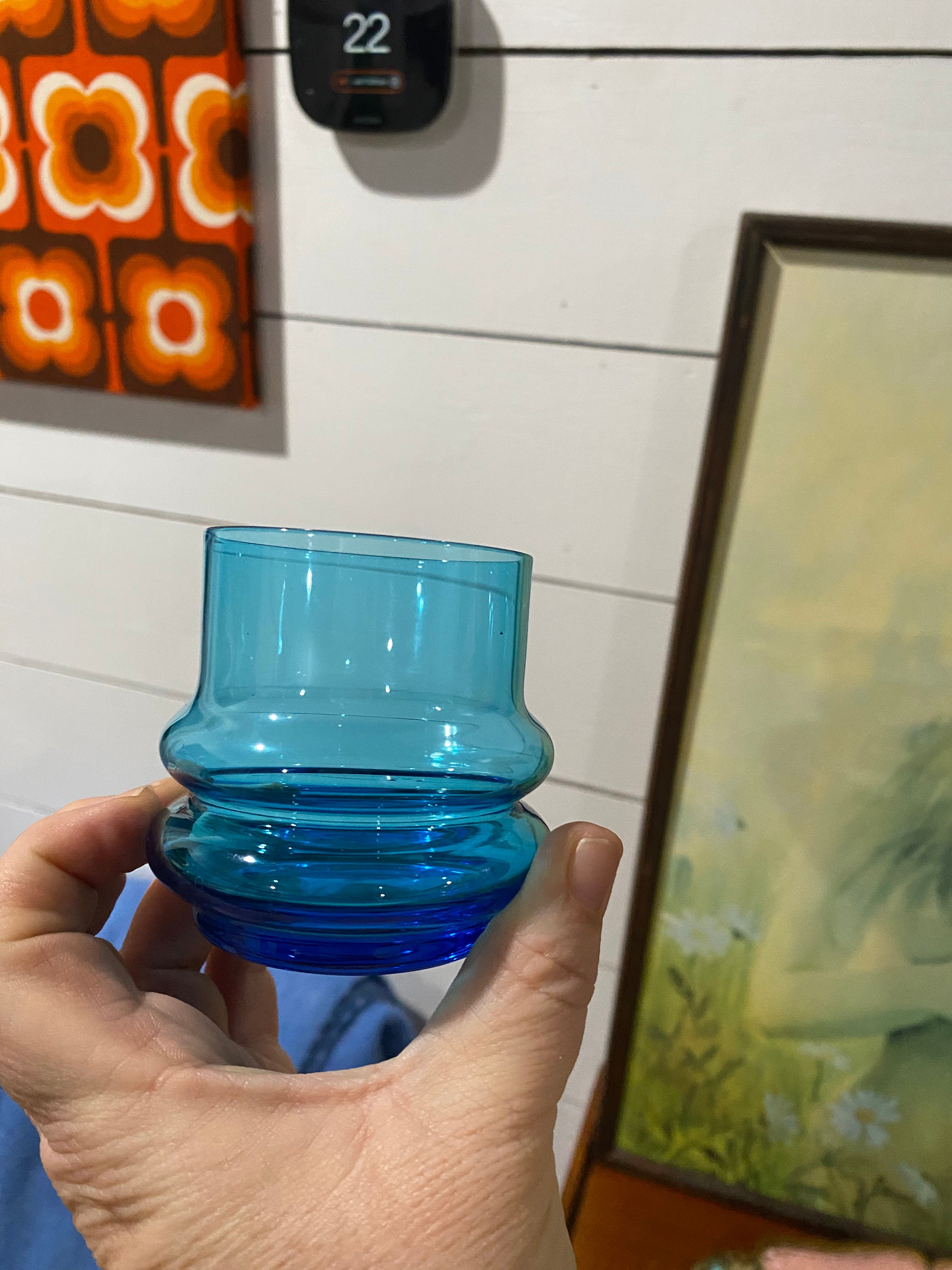 RARE Gorgeous Vintage MCM Bar Set in Blue - Etsy