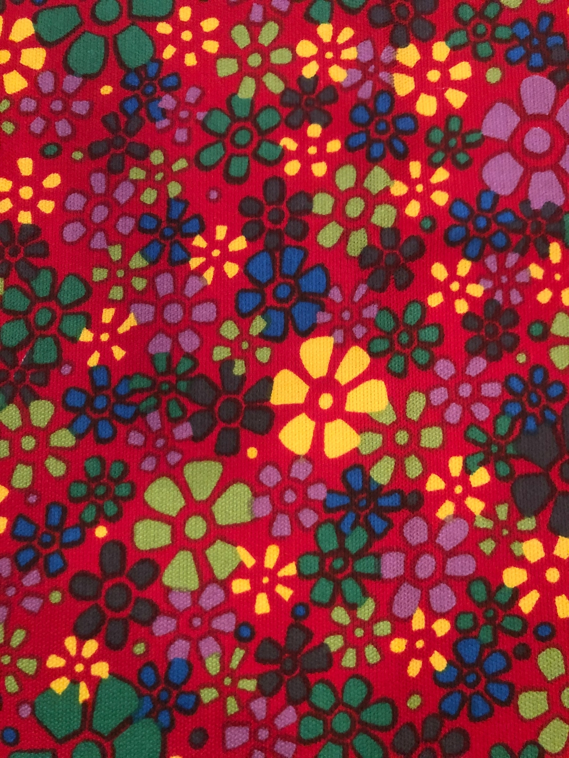 1970s Flower Power Awesomeness Retro Vintage Fabric - Etsy