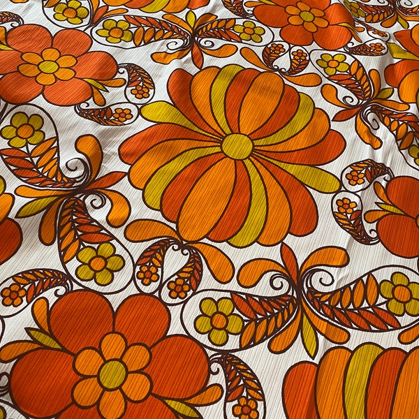 Vintage 1970s Fabric - Etsy