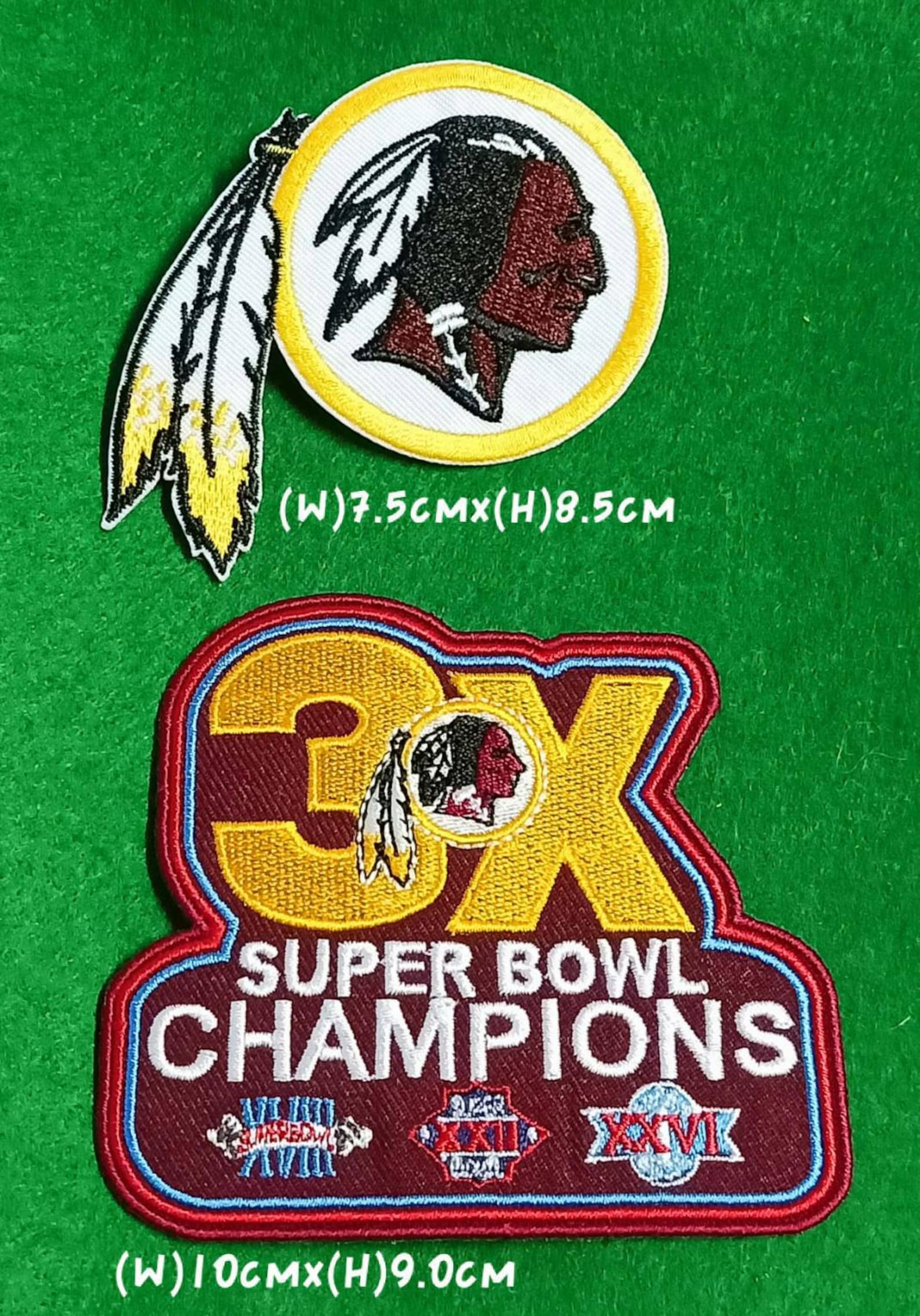 W Football Team NFLX3Champs Patches Logo iron on sewing | Etsy