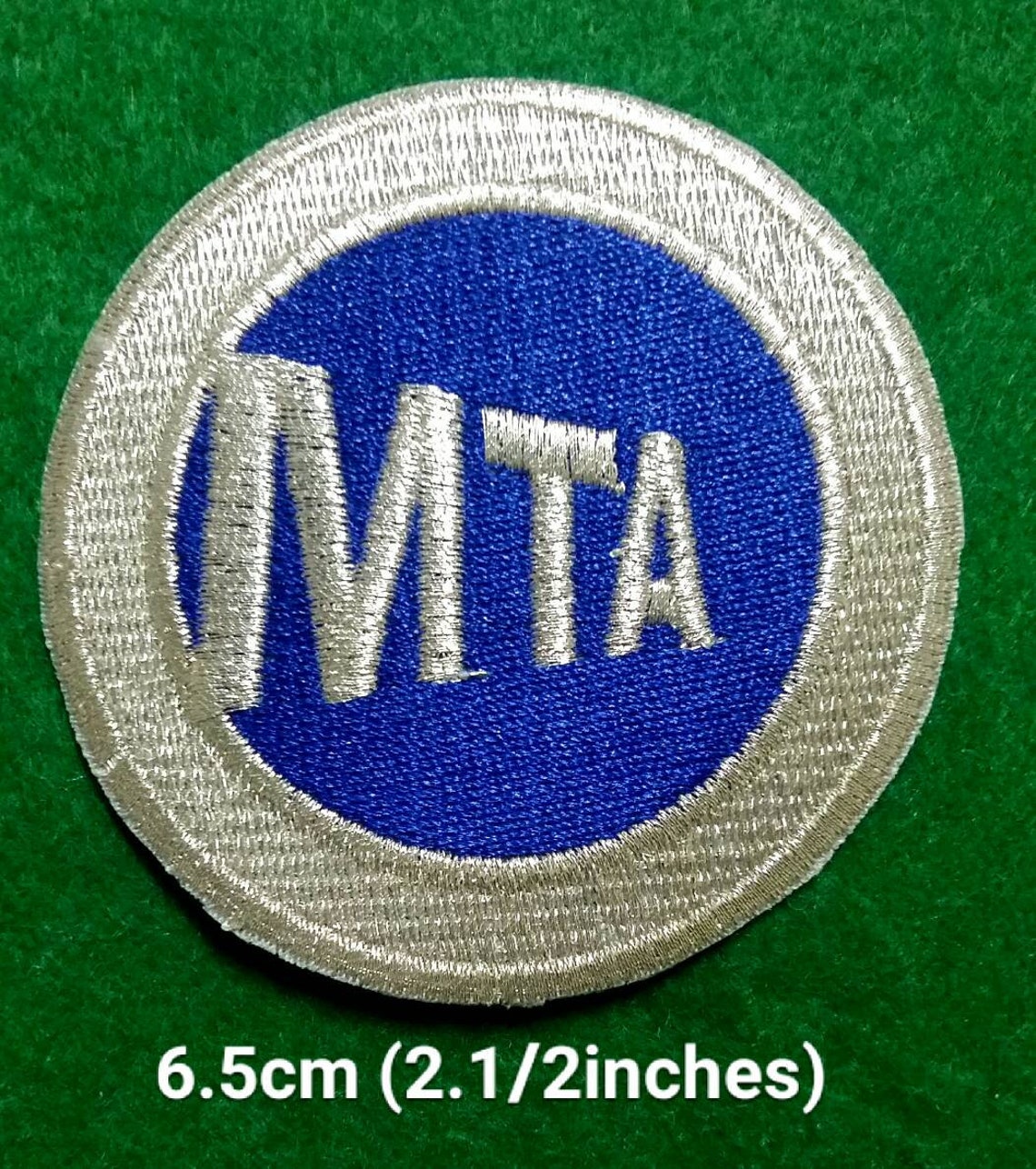 MTA train transfer Silver 2.1/2inchesPatches Logo iron on | Etsy