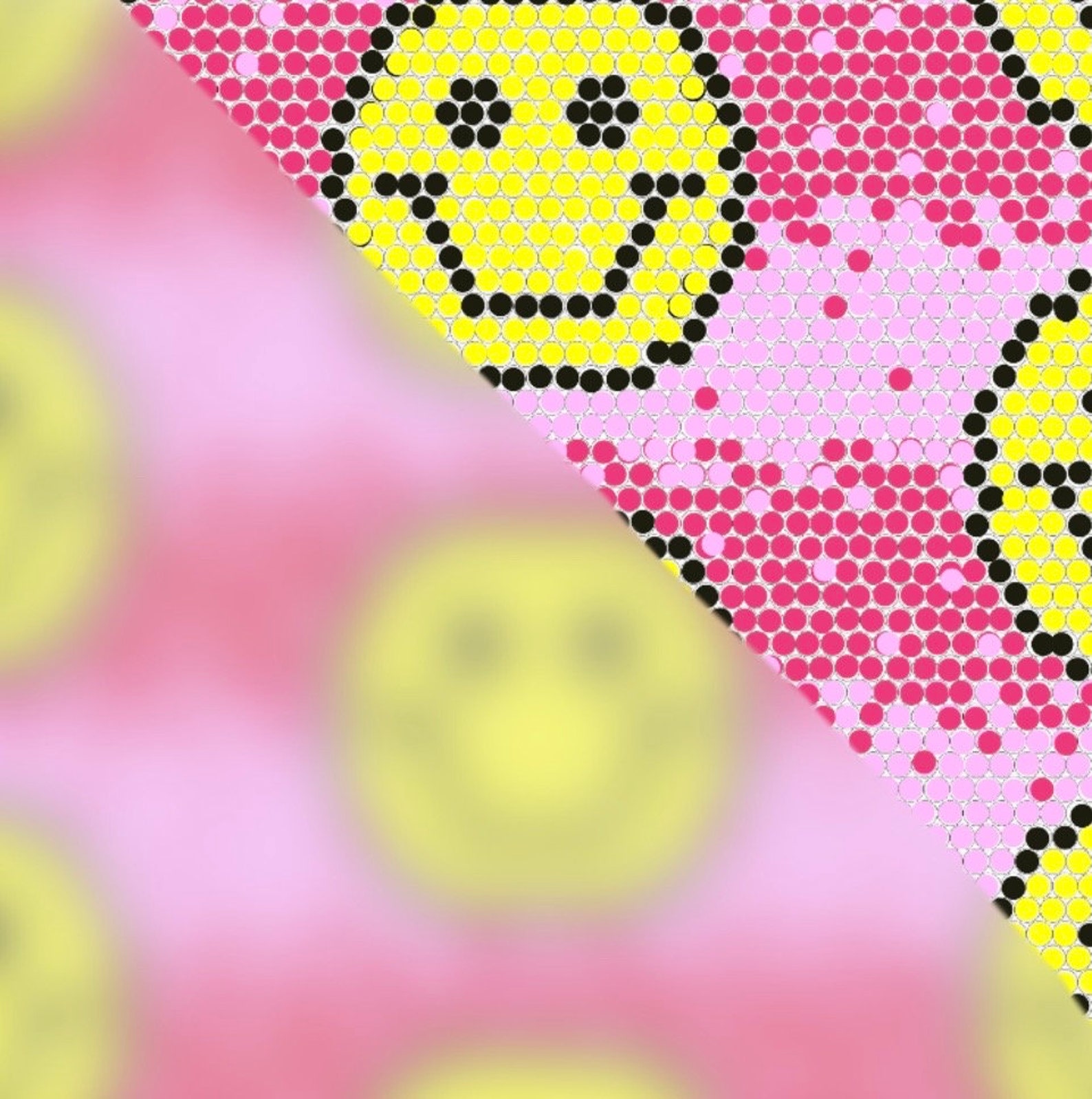 Ombre Smiley Face Rhinestone Pattern Template Ss20 20oz - Etsy