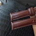 Brown Shell Cordovan Watch Strap Handmade Leather I Watch Band Size ...