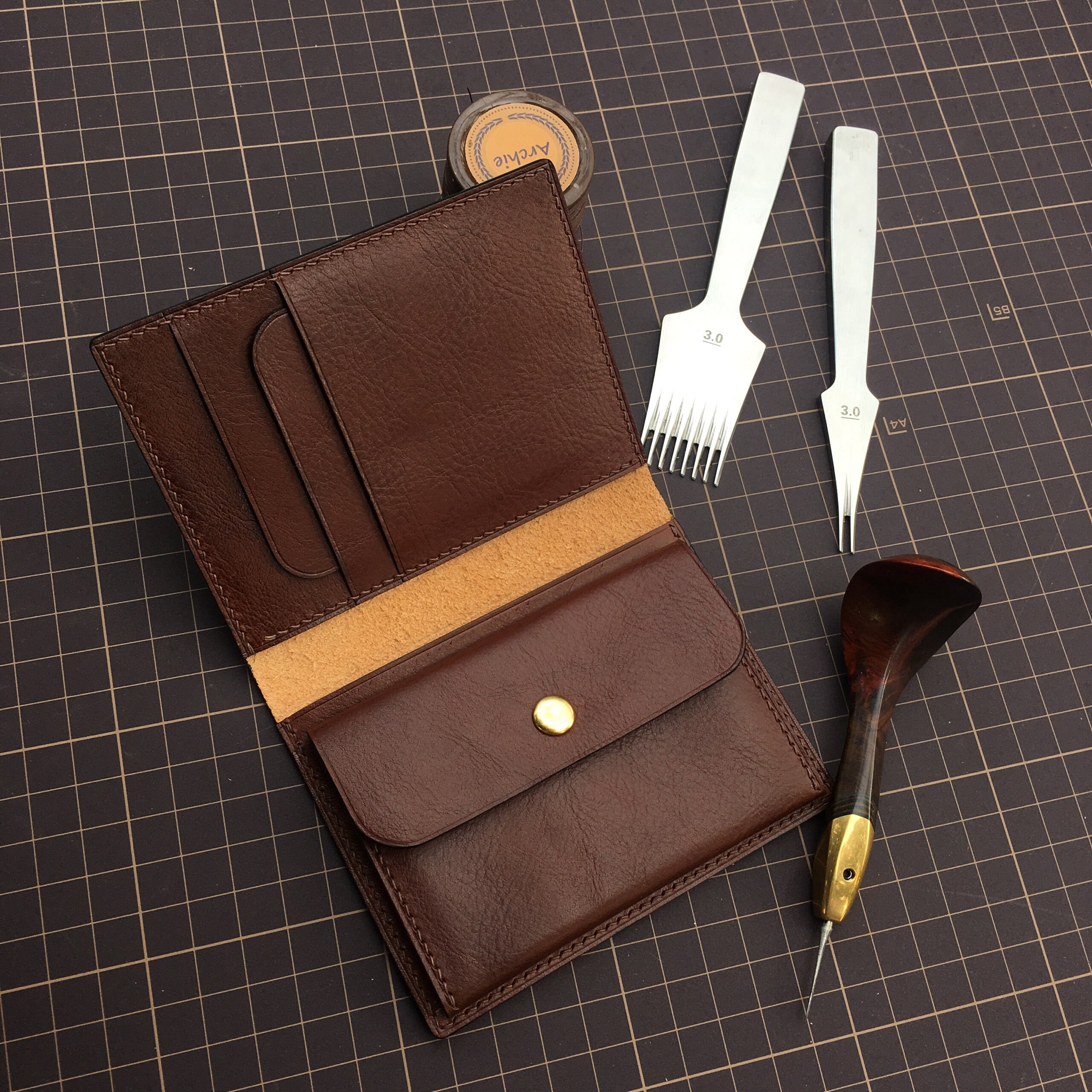 Vachetta Mini Wallet Handmade Leather I Personalized Gifts I Gifts for ...