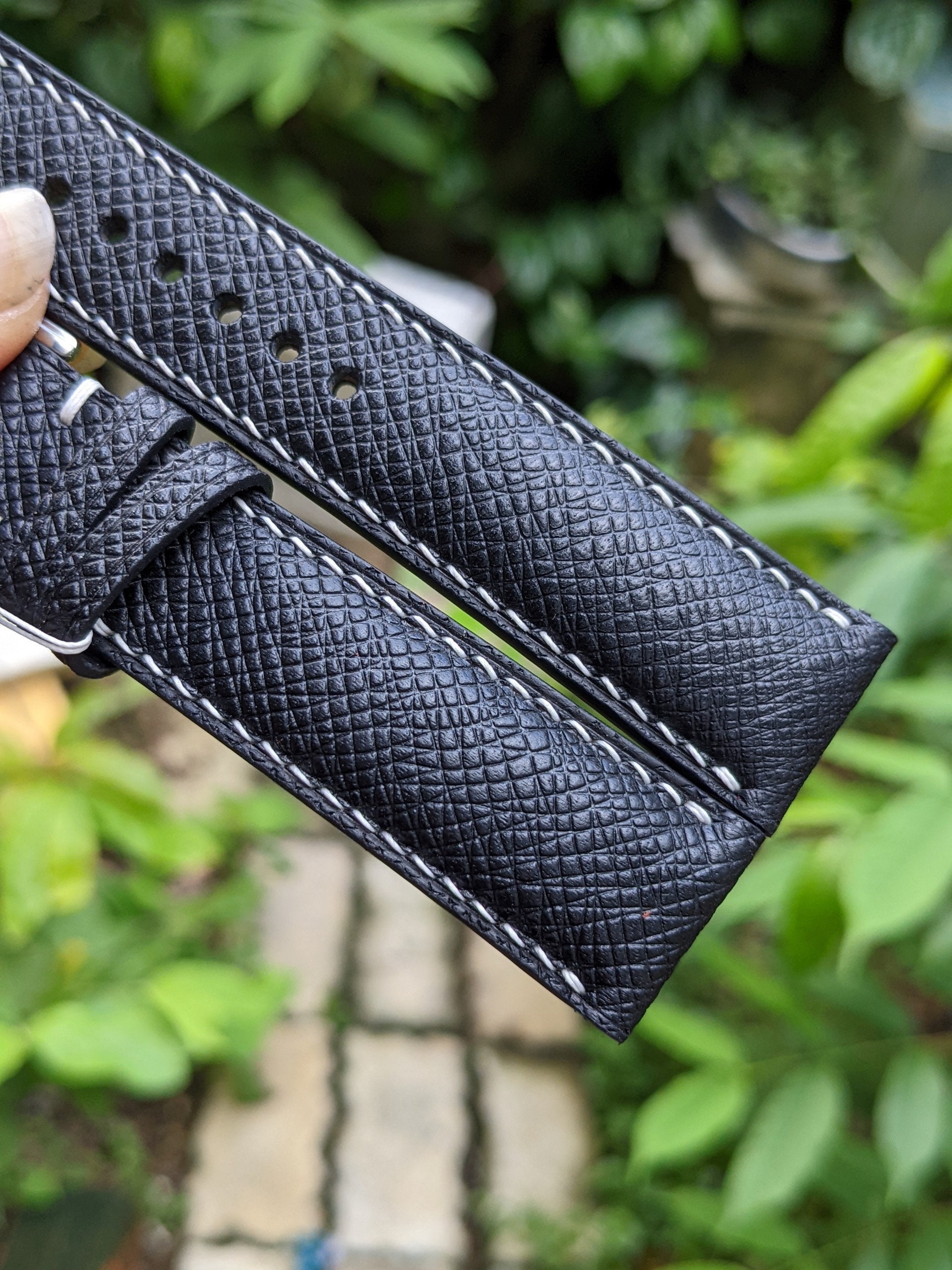 Taiga Watch Strap Leather I Black Color I Watch Band Size - Etsy