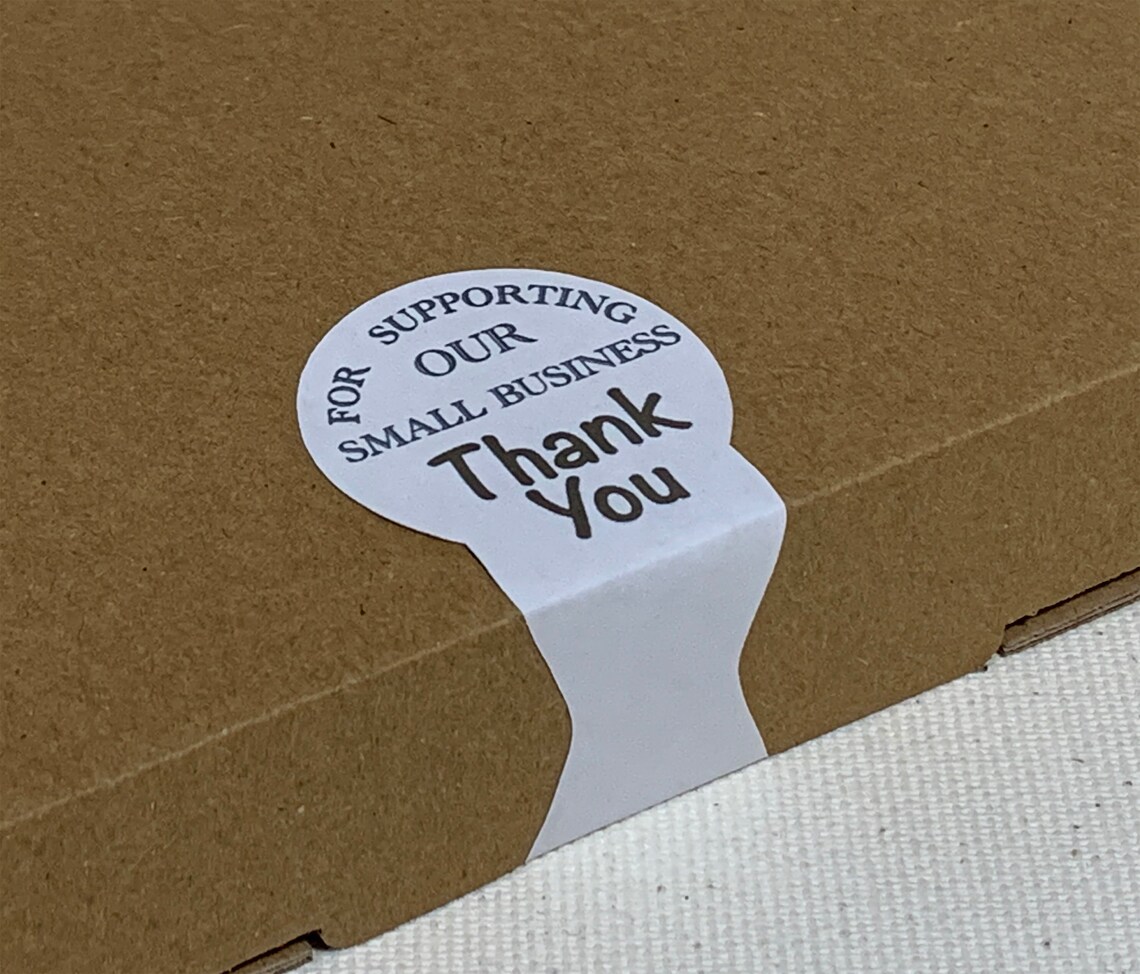 Thank You Labels Downloadable Labels Pip Box Seals Instant | Etsy