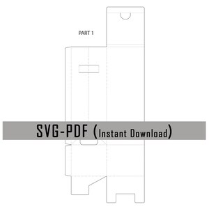 Downloadable Box Template, Instant Download, Cricut Box Template ...