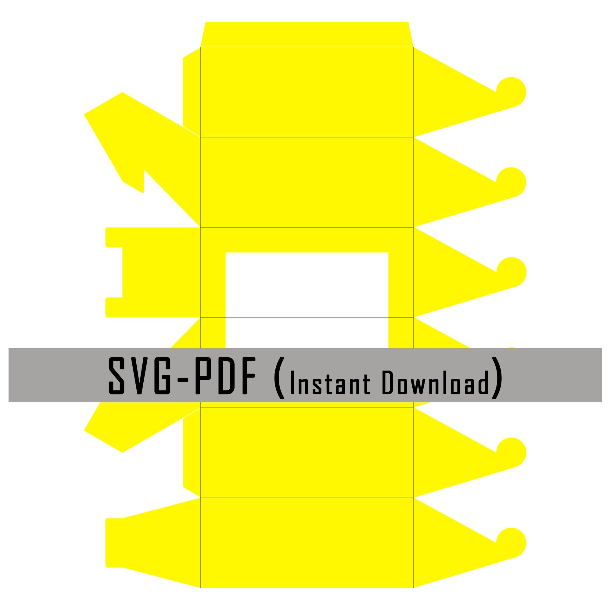 Downloadable Box Template Hexagonal 'Candle' Box | Etsy