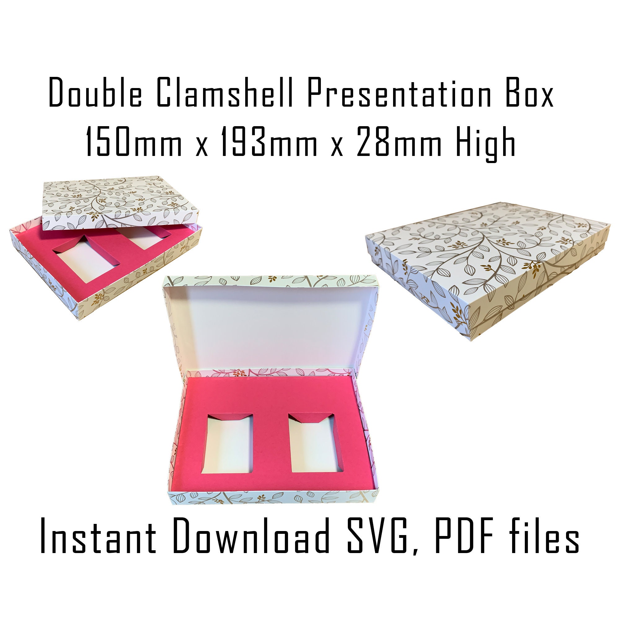 Downloadable Box Template 6 Cell Wax Clamshell Presentation | Etsy