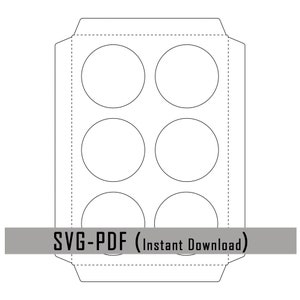 Wax Pot Box Gift Box, Downloadable Template, Instant Download, Cricut ...