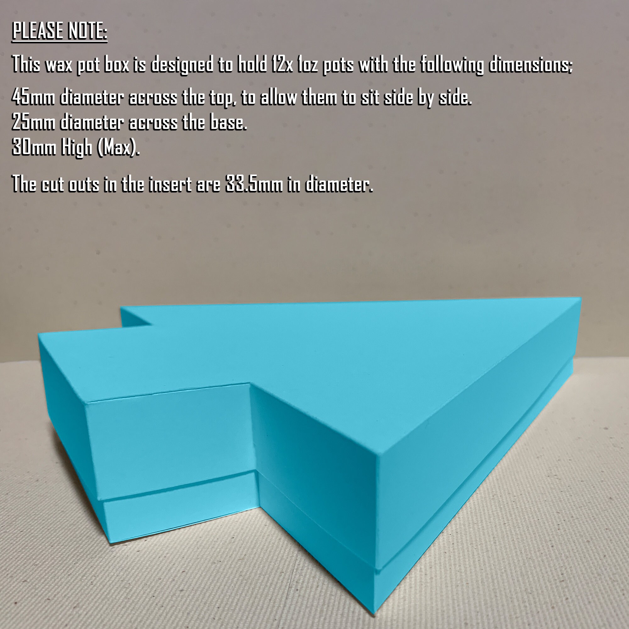 Wax Pot Box Gift Box Pot Size 45mm Diameter Downloadable | Etsy