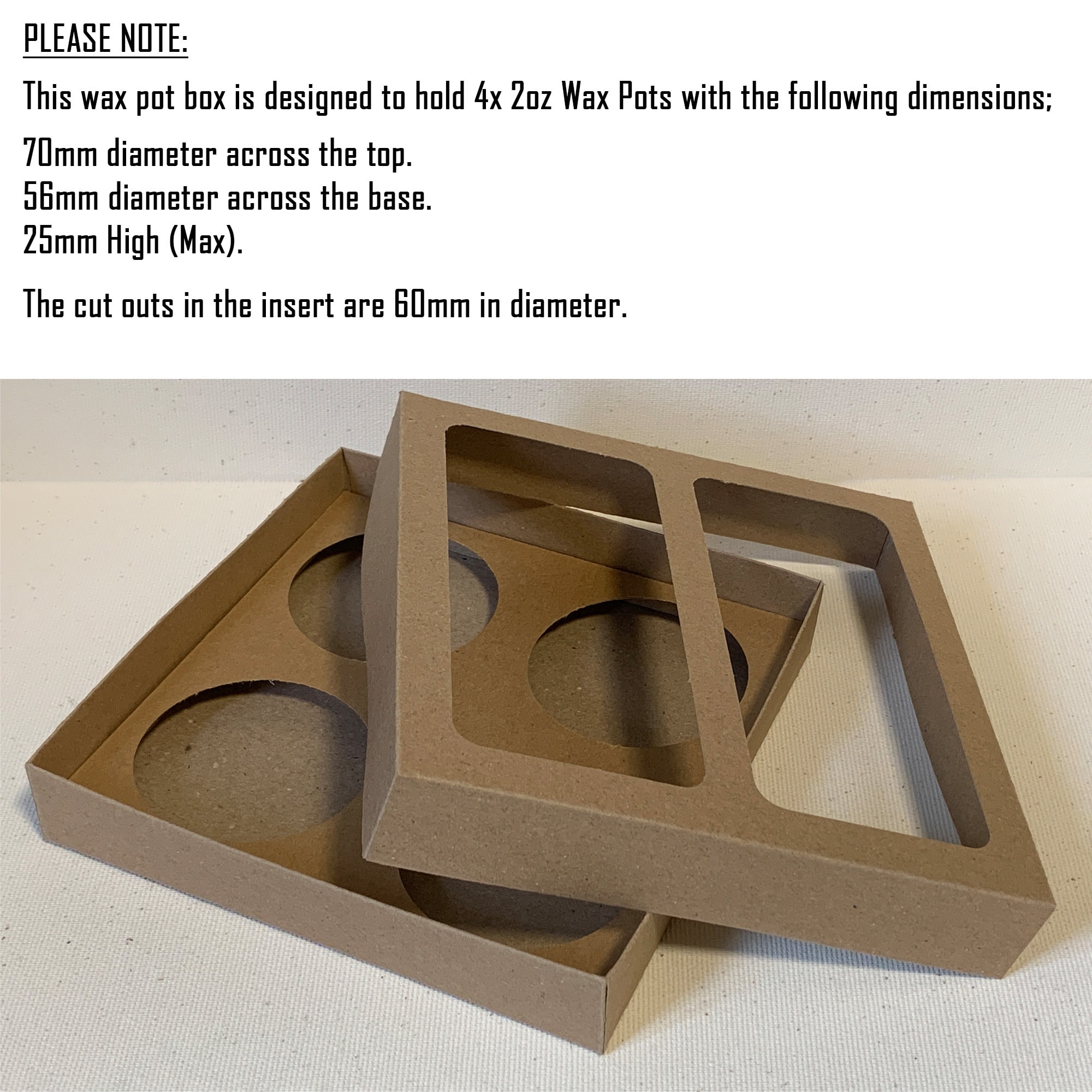 Wax Pot Box 4x Wax Pot Gift Box Downloadable Template | Etsy