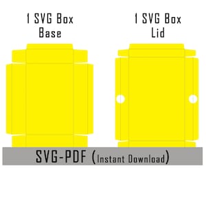 Downloadable Box Template, Instant Download, Cricut Box Template ...