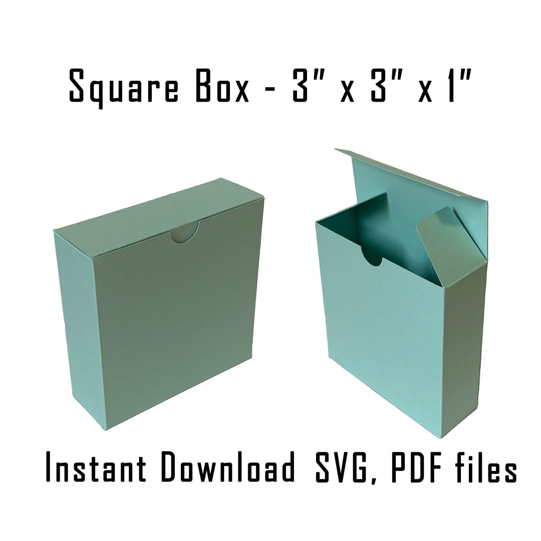 Downloadable Box Template, Instant Download, Cricut Box Template, Gift ...