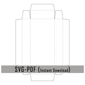 Double Wax Pot Box, Downloadable Template, Instant Download, Cricut Box ...