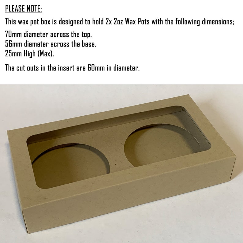 Double Wax Pot Box Downloadable Template Instant Download - Etsy