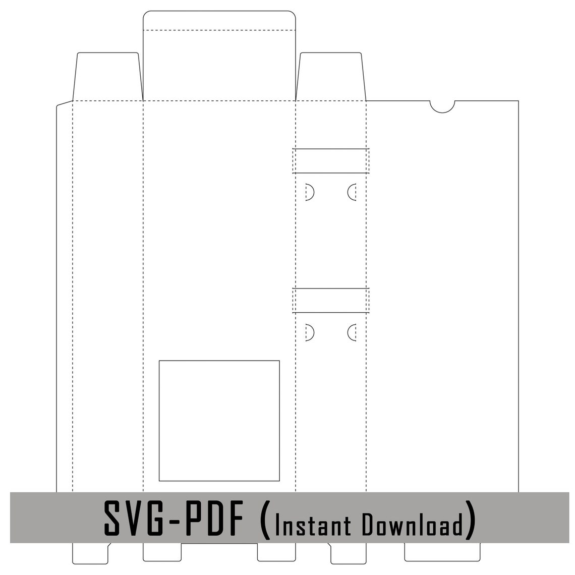 Rectangle Reed Diffuser Box Template, Window Packaging (SVG, PDF) - Etsy
