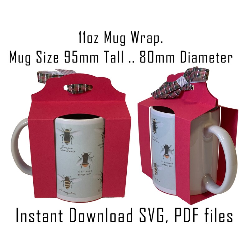 Mug Box Template - Etsy