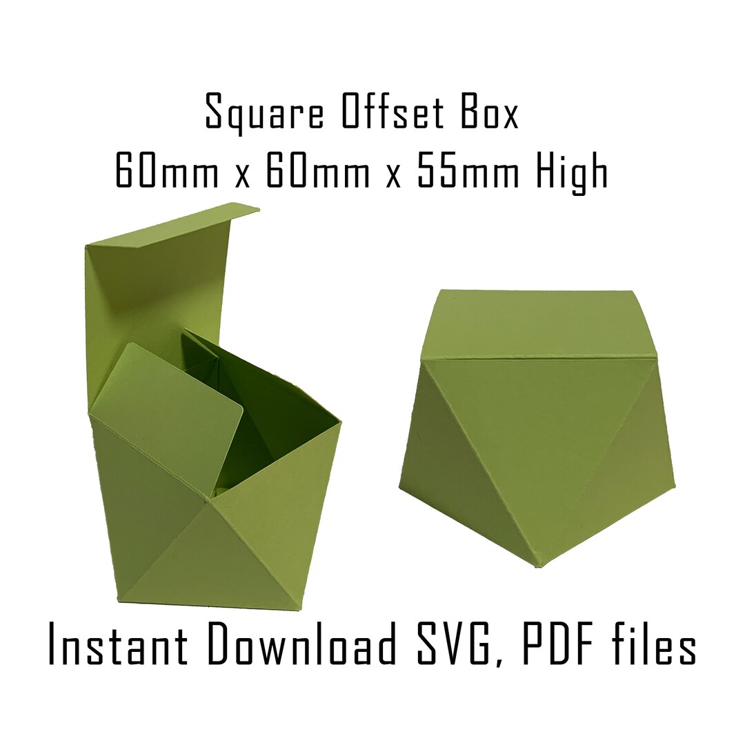 Downloadable Box Template, Instant Download, Cricut, Gift Box, Square ...