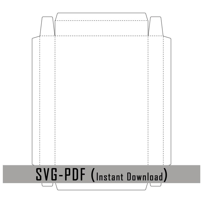 A6 Gift Card Box Template, Rectangle Box With Lid (SVG, PDF) - Etsy