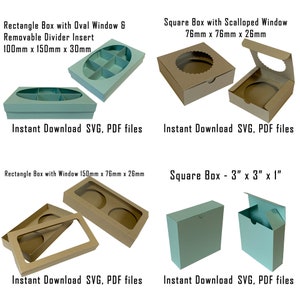 Box Bundle, Downloadable Box Template,printable Box Template, Instant ...