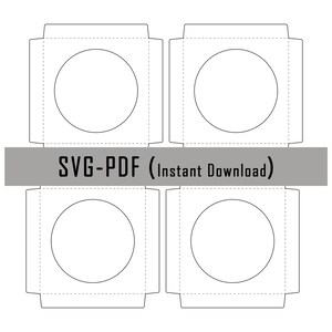 Single Wax Pot Box, Downloadable Template, Instant Download, Cricut Box ...