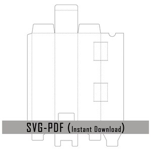 Downloadable Box Template, Instant Download, Cricut Box Template ...
