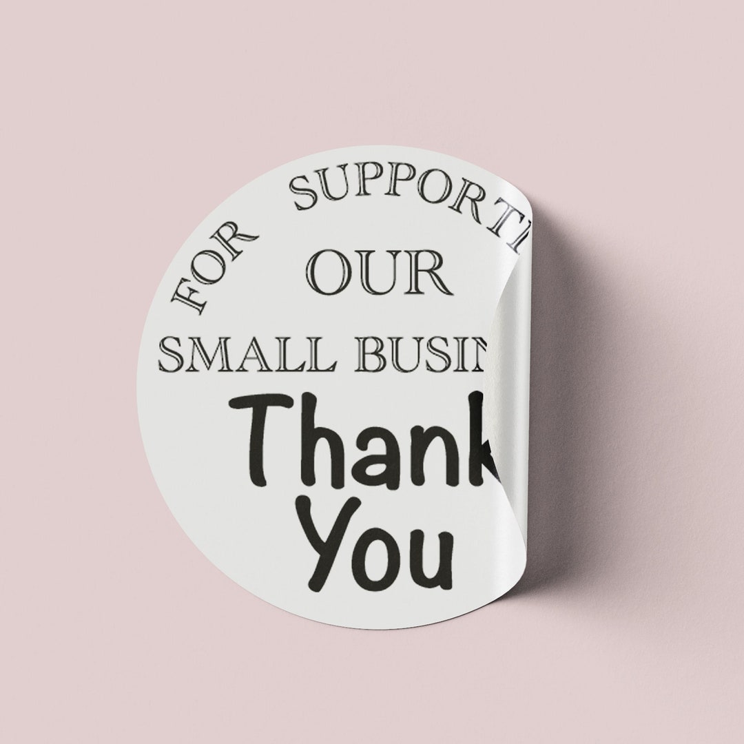 Thank You Labels, Downloadable Labels, Round Labels, Instant Download ...