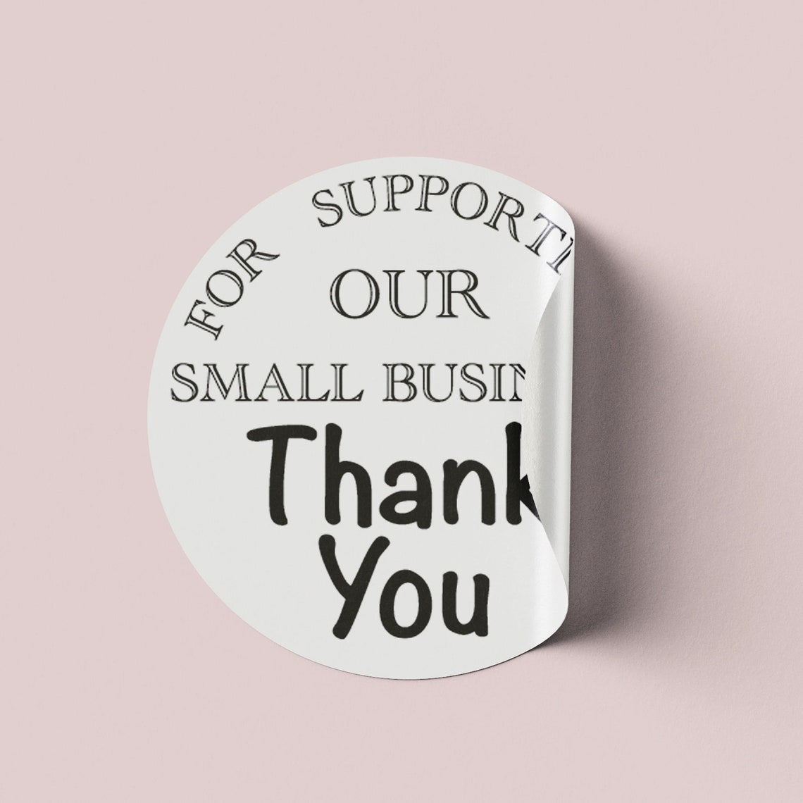 Thank You Labels, Downloadable Labels, Round Labels, Instant Download ...