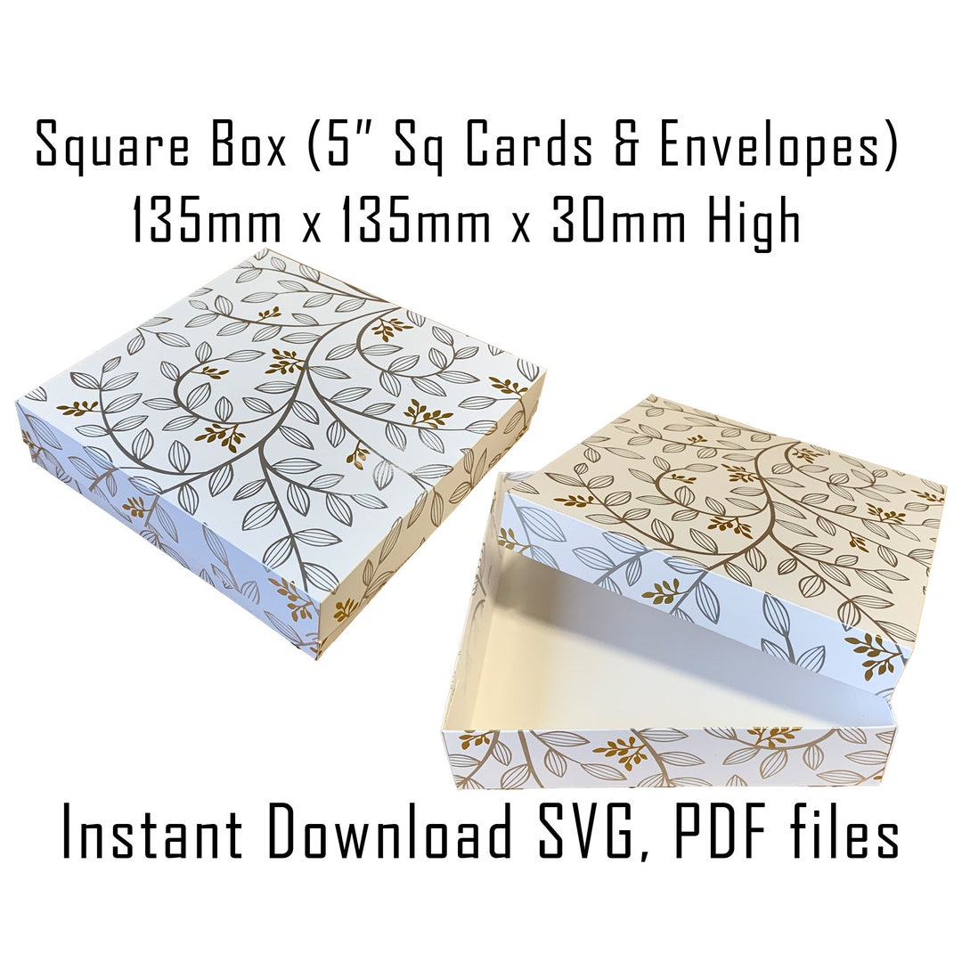 Downloadable Box Template, Instant Download, Cricut Box Template ...