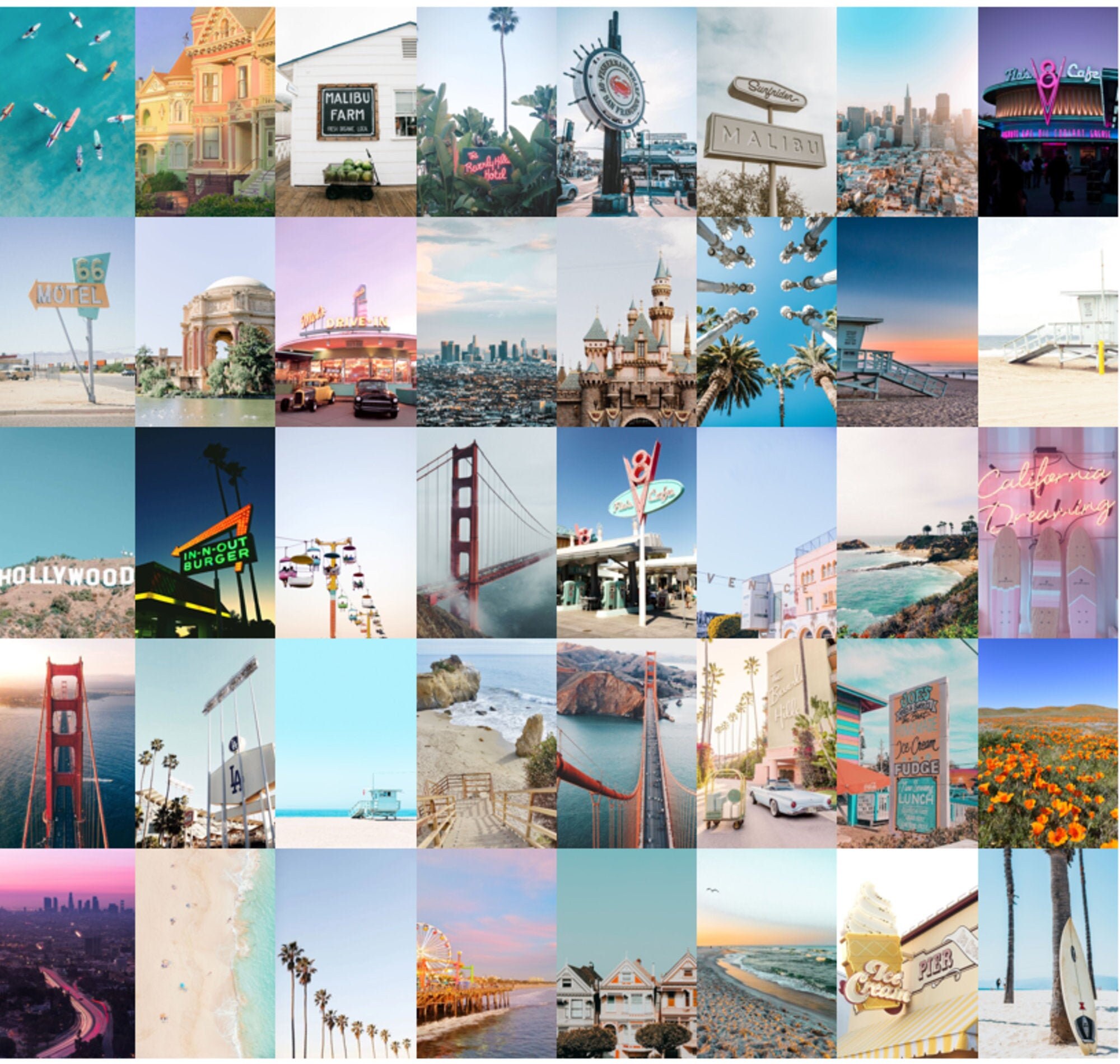 California Collage Kit (digital) - Etsy