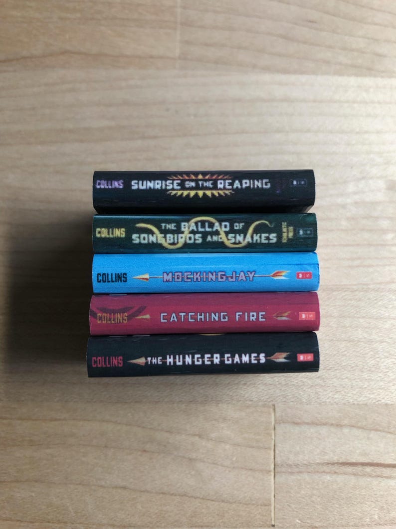 The Hunger Games Collection - 3d-printed Mini Books - Etsy