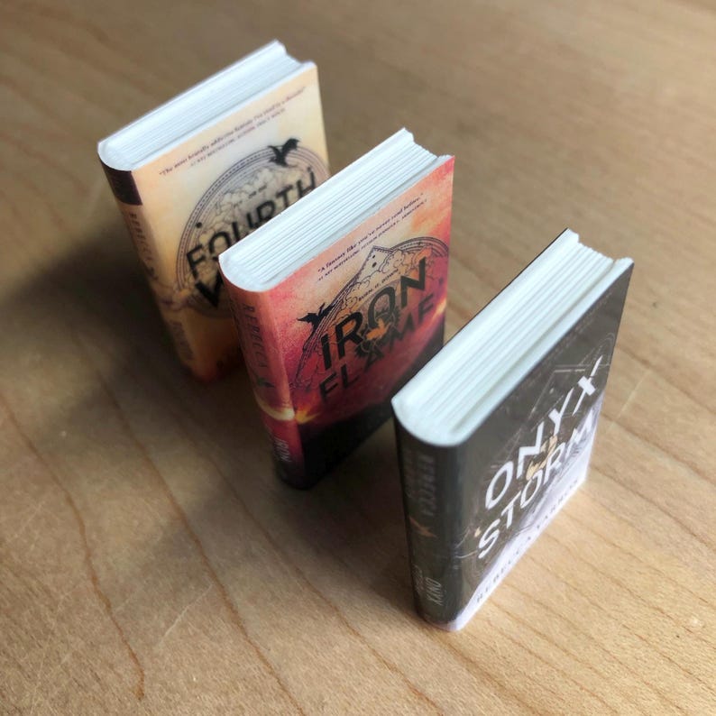 Fourth Wing Collection - 3d-printed Mini Books - Etsy
