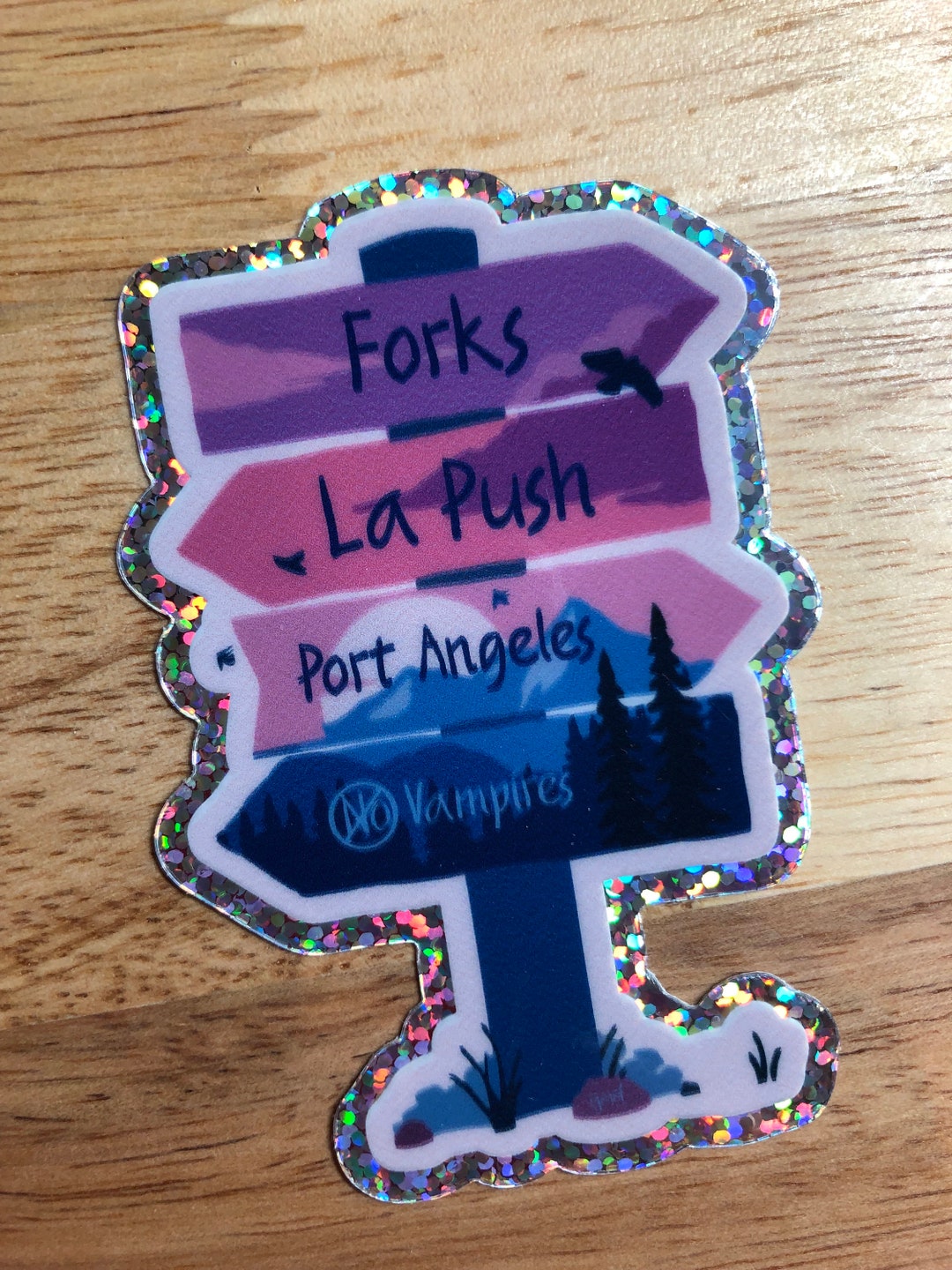 The Sign - Twilight-inspired Glitter Sticker - Etsy
