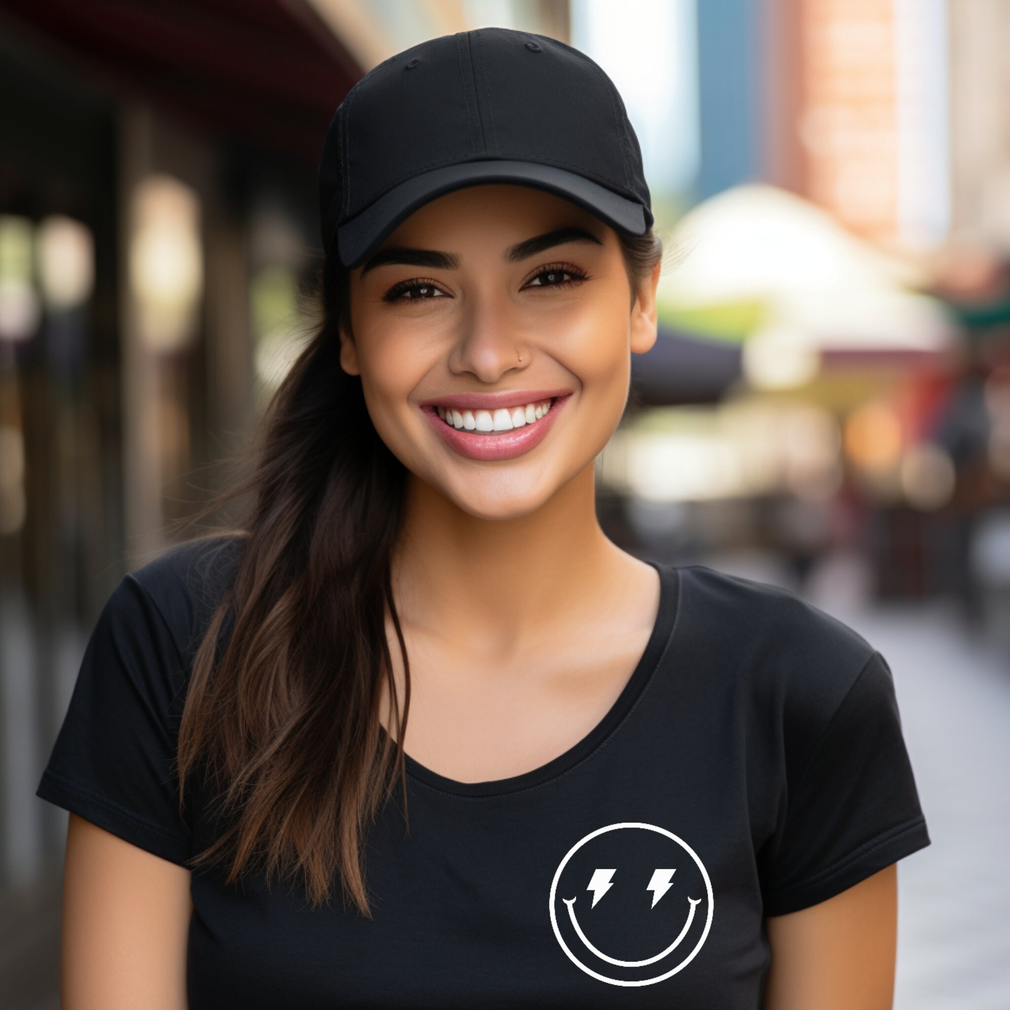 Lightening Smiley Face Bundle PNG SVG | Lightening Smile | Smile ...