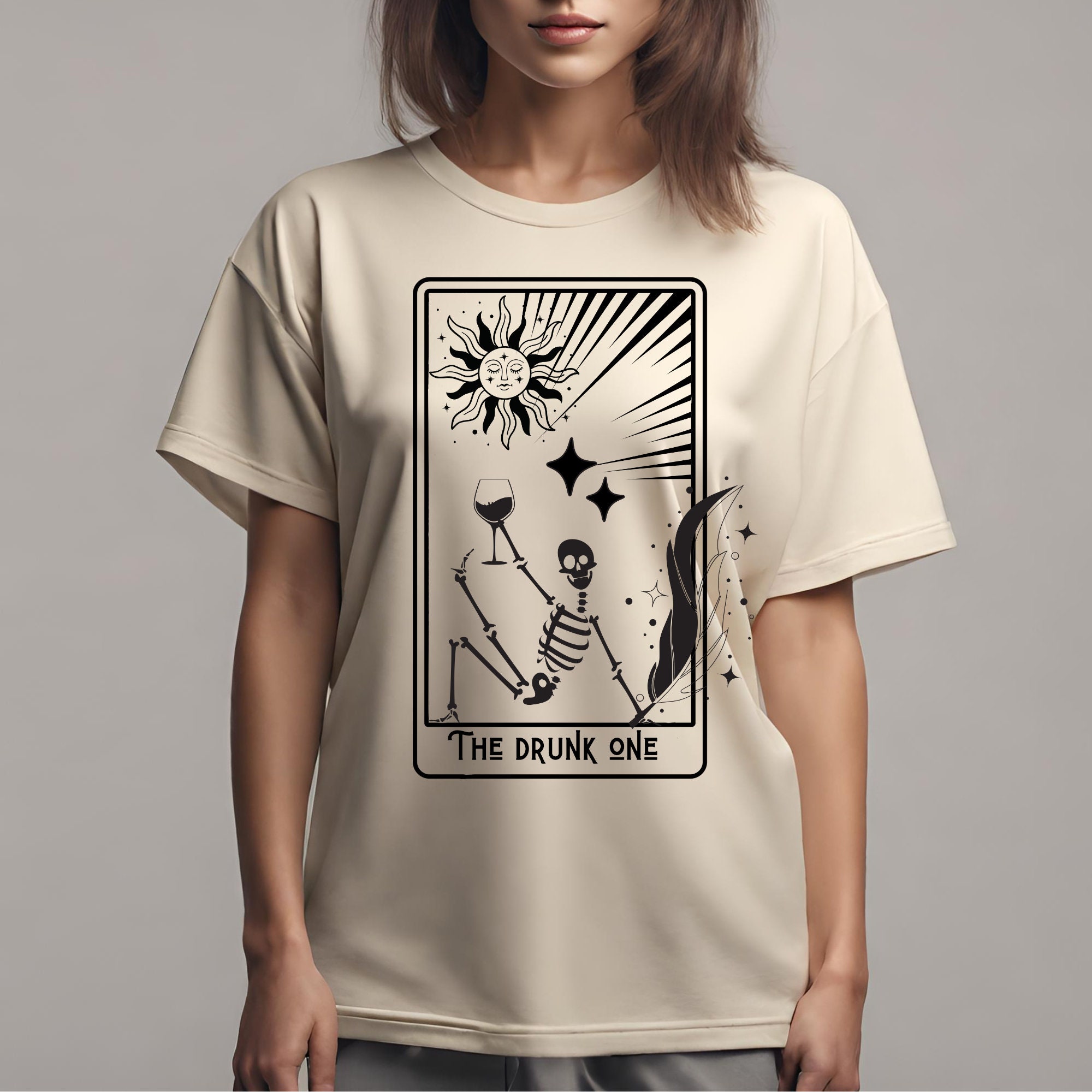 The Drunk One Tarot Card SVG | Funny Drinking SVG | Drunk SVG | Tarot ...