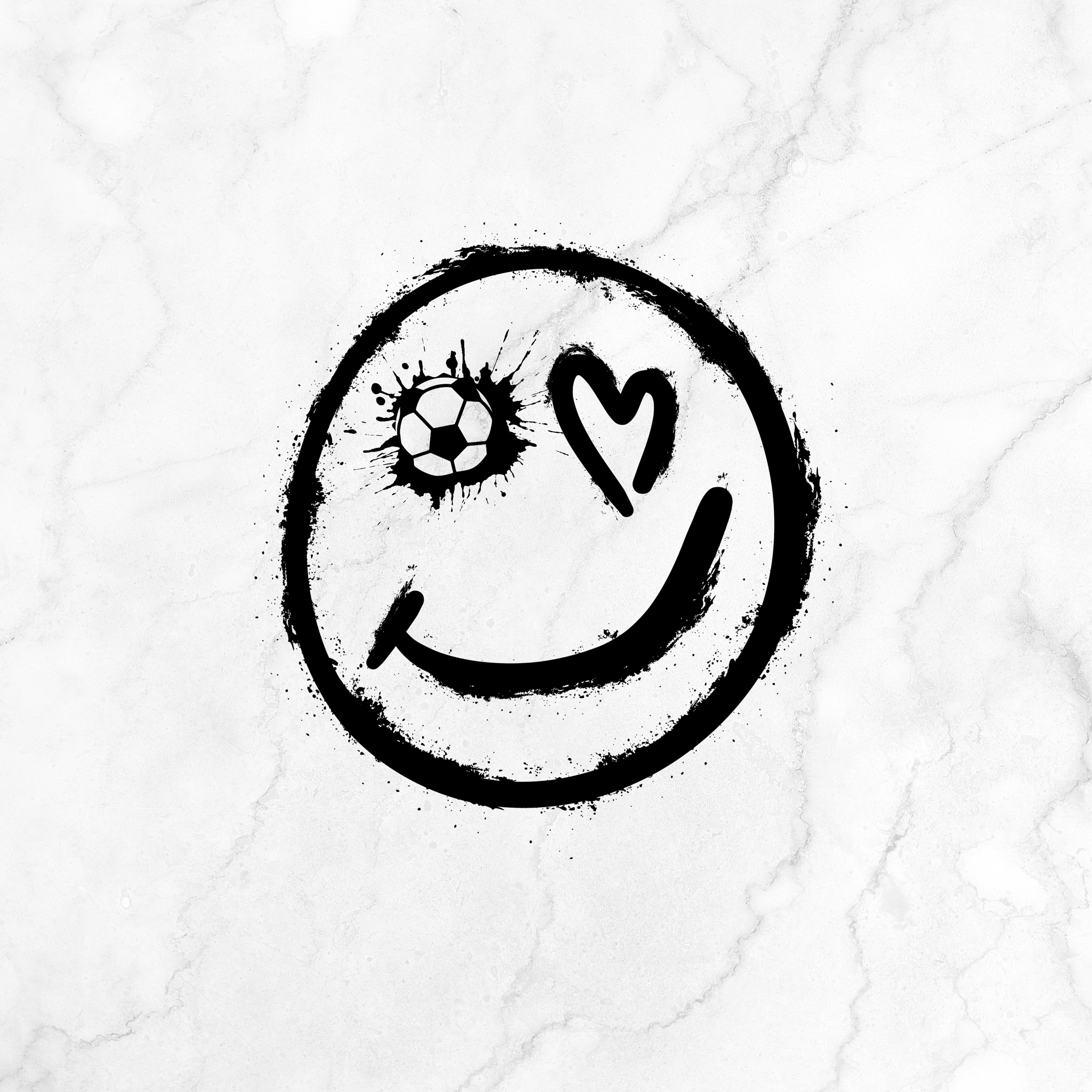 Soccer Smiley Face SVG PNG | Soccer Smiling Face | Soccer Decal ...