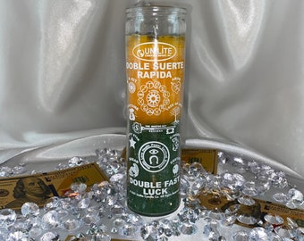 Doble Suerte Rapida Veladora, Double Fast Luck Fixed Candle - Etsy