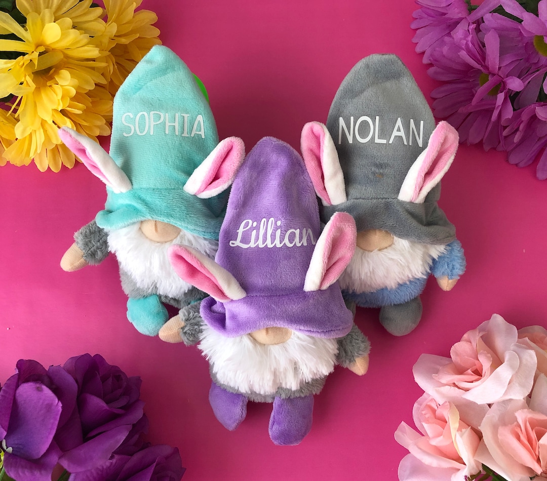 Personalized Gnomes for Easter, Easter Gnomes, Personalized Plush ...