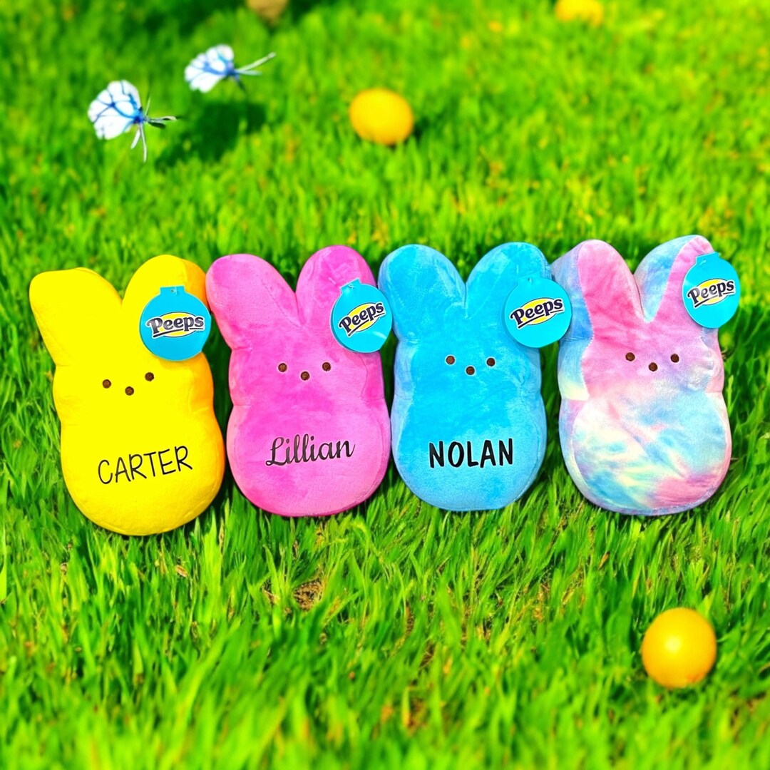 Large to XL Personalized Plush Easter Peeps, Personalized Easter ...