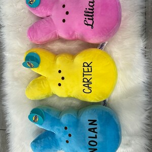 Extra Large 15” Personalized Plush Easter Peeps, Personalized Easter ...