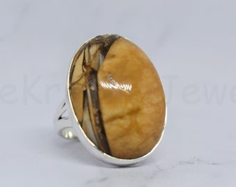 Jasper Engagement Ring - Etsy