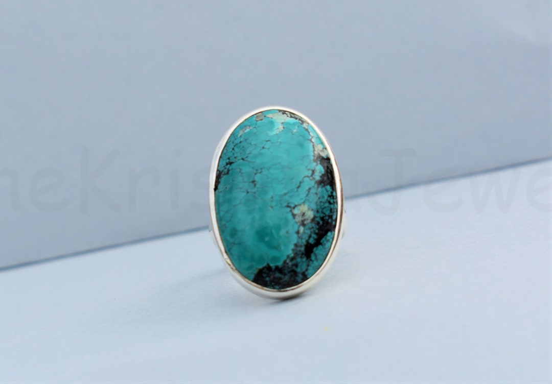 Turquoise Silver Ring, 925 Silver Ring, Simple Ring, Turquoise Jewelry ...