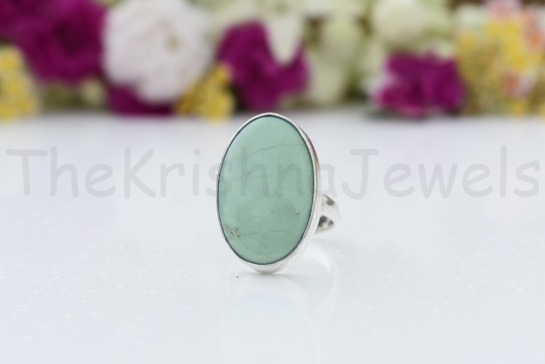 Variscite Ring Sterling Silver Ring Variscite Jewelry - Etsy