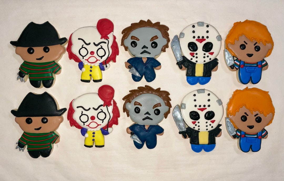Horror Movie Characters!! Halloween Cookies!-royal Icing Sugar Cookies ...