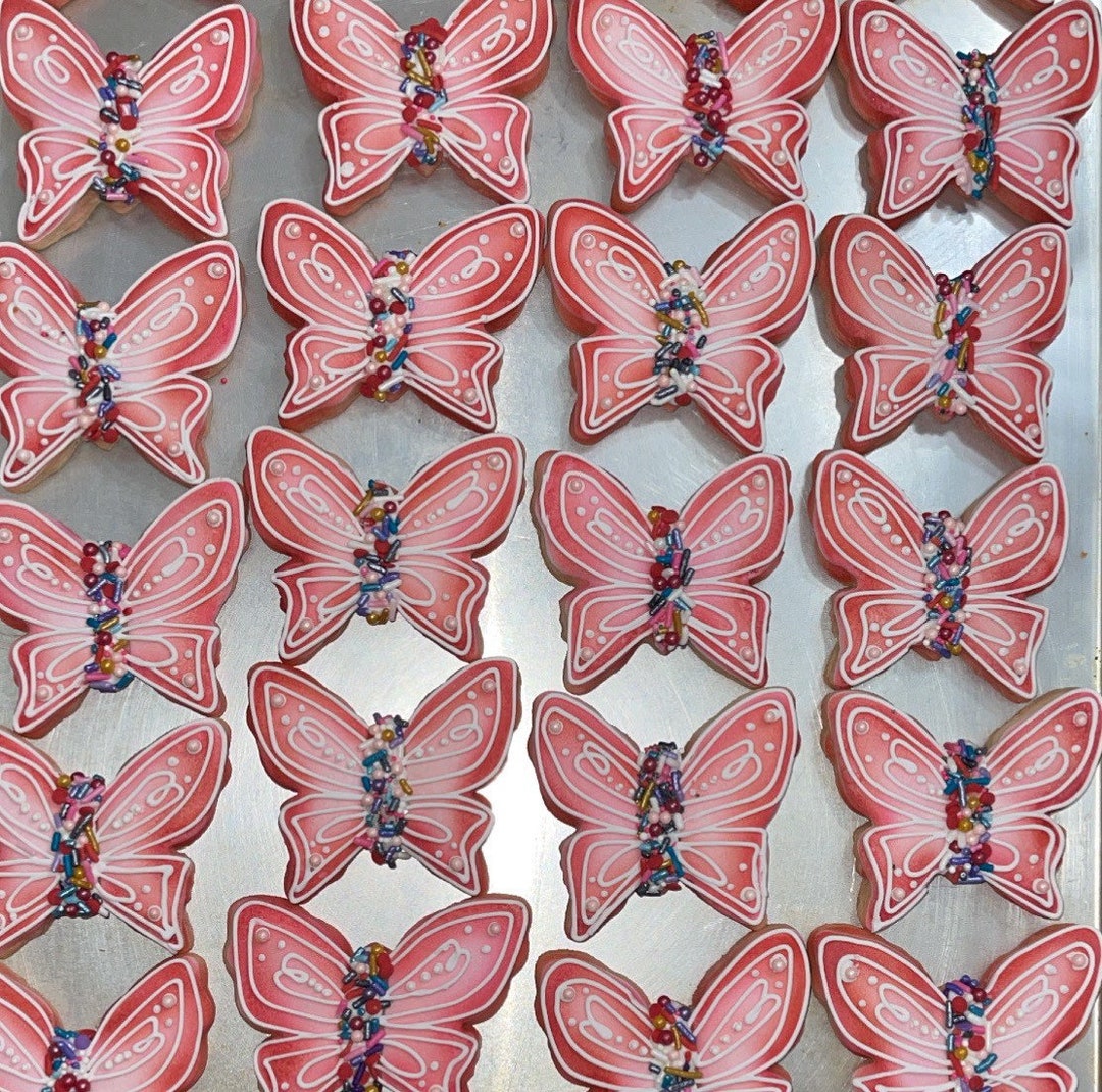 Butterfly Cookies: Royal Icing Decorated Sugar Cookies - Etsy