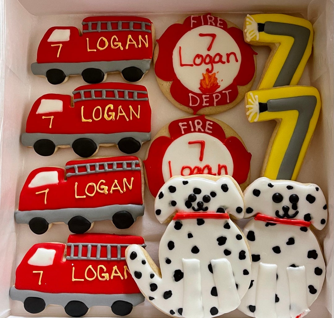 Fireman Cookies! Royal Icing Sugar Cookies || Decorated Cookies ...
