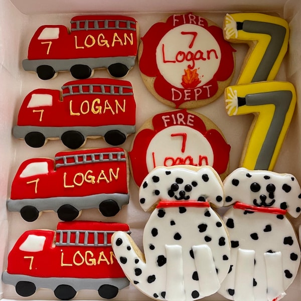 Fireman Cookies - Etsy
