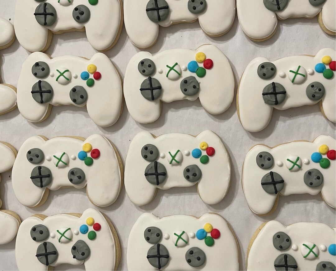 Video Game Controller Cookies: Royal Icing Decorated Cookies - Etsy